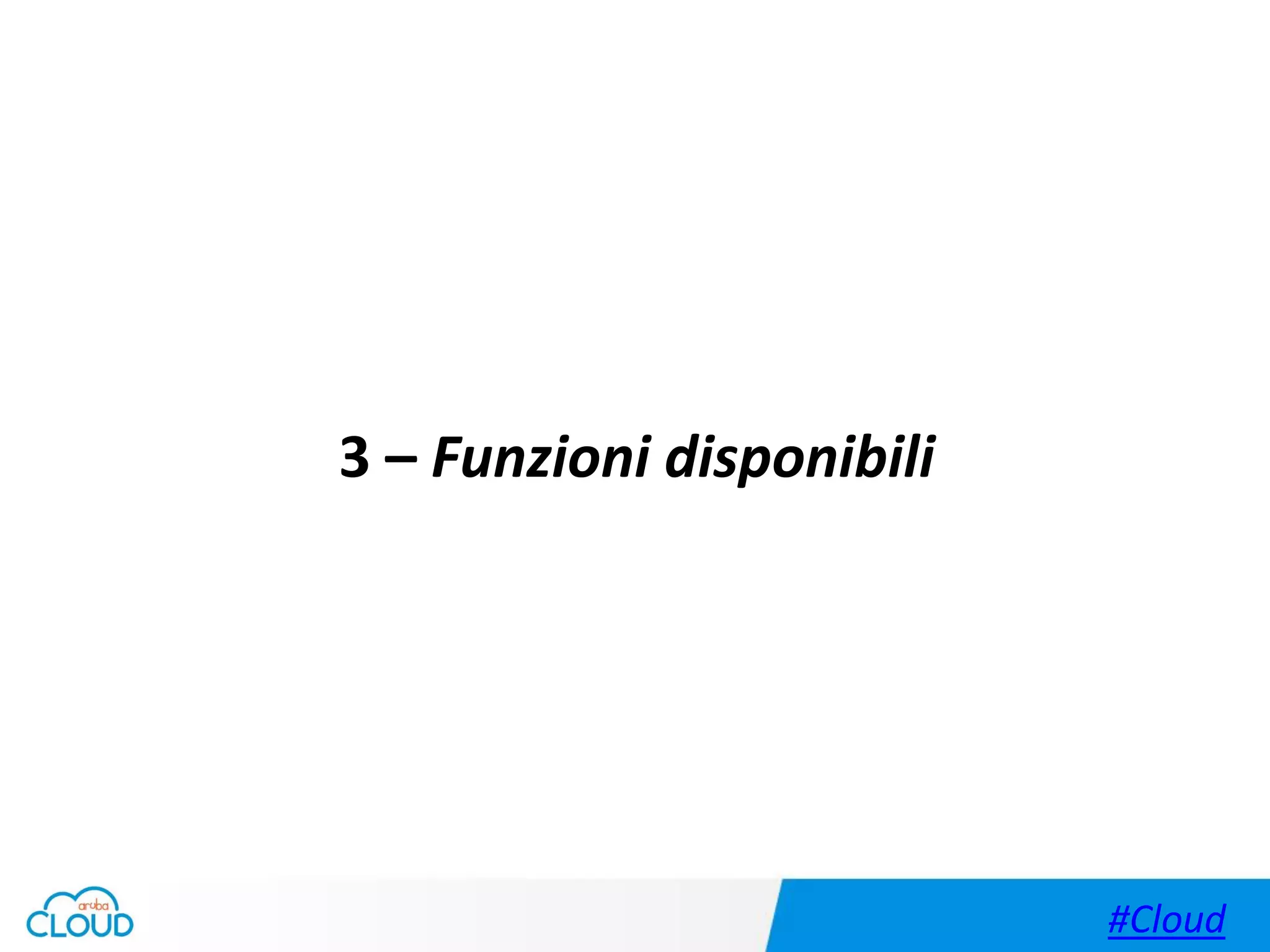 Aruba Cloud: 5 minuti sul VisualCloud #Arubait5 | PDF | Cloud Computing | Internet