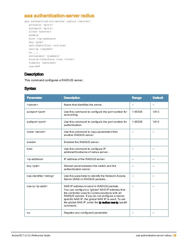 Aruba Os 7 3 Command Line Interface Reference Guide