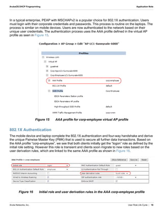 ArubaOS DHCP Fingerprinting | PDF