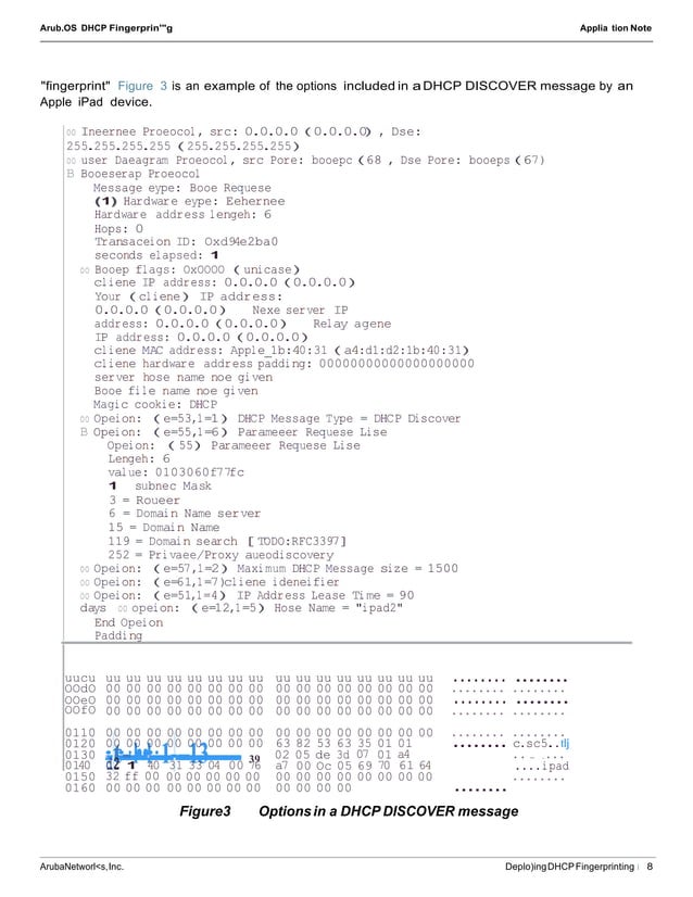 ArubaOS DHCP Fingerprinting | PDF | Computer Networking | Computing