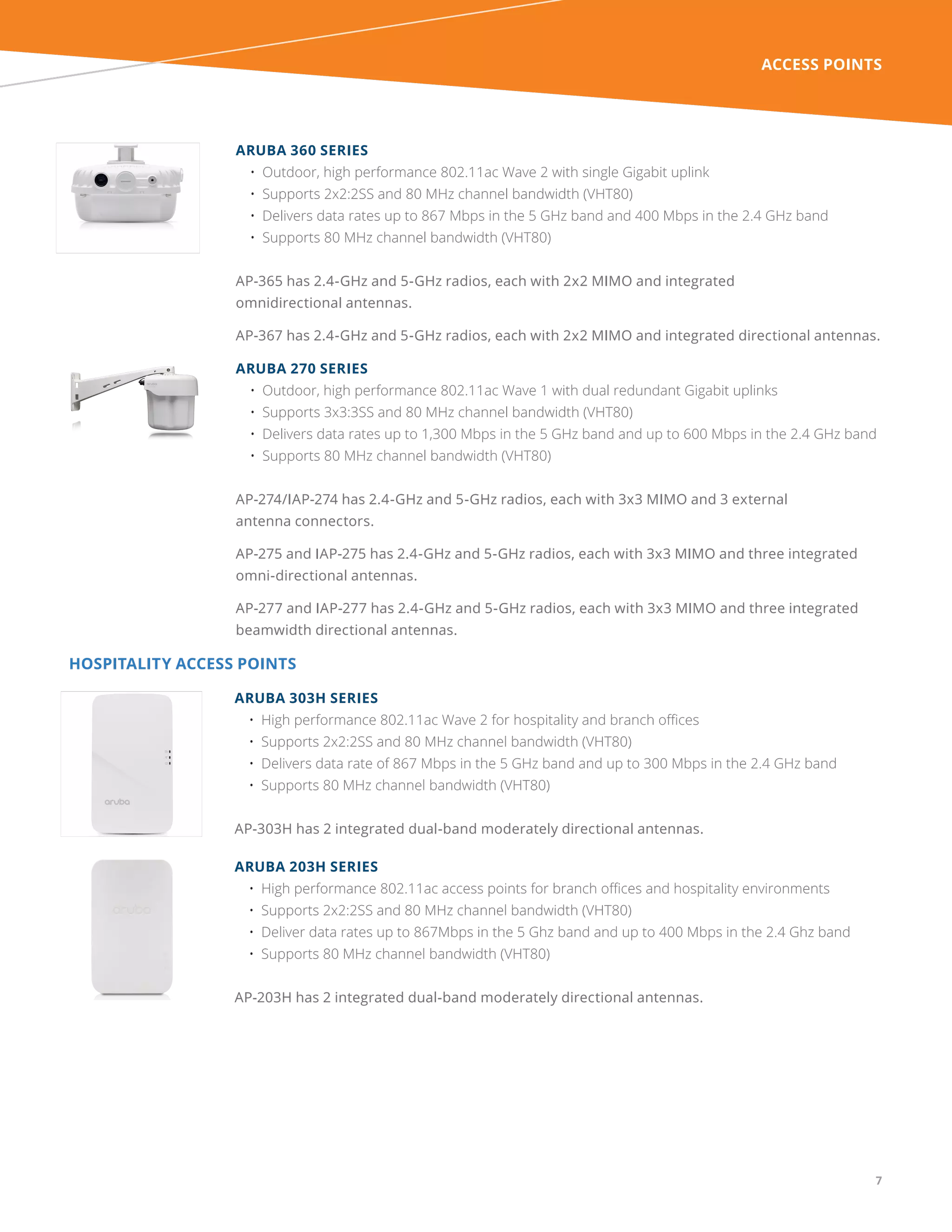 Aruba products and solutions brochure 2019 | PDF
