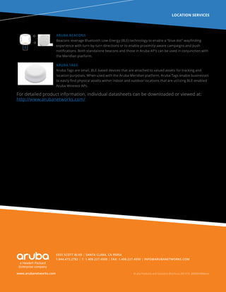 Aruba products and solutions brochure 2019 | PDF