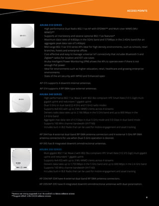 Aruba products and solutions brochure 2019 | PDF