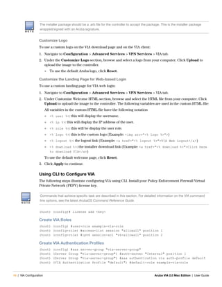 Aruba VIA 2.0 (Mac) User Guide | PDF