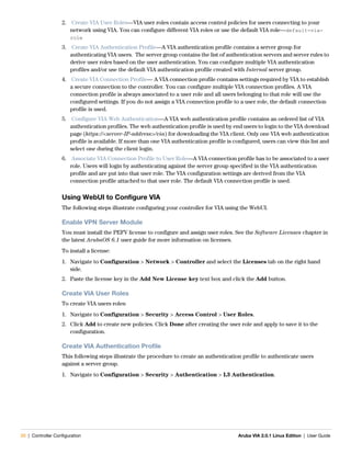 Aruba VIA 2.0.1 User Guide Linux Edition | PDF
