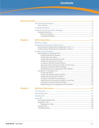 Aruba VIA 2.0 User Guide | PDF