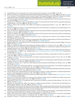 A Rubric To Assess And Improve Technical Writing In Undergraduate Engineering Courses | PDF