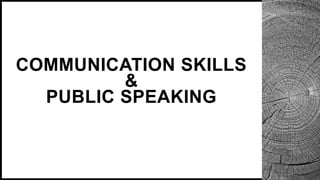 Communication Skill & Public Speaking | PPT