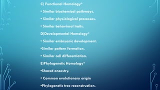 Homologoy and Analogy charecters of animals | PPTX