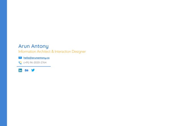 UX Designer Portfolio 2018 | PPT