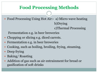 Food Processing Techniques | PPTX