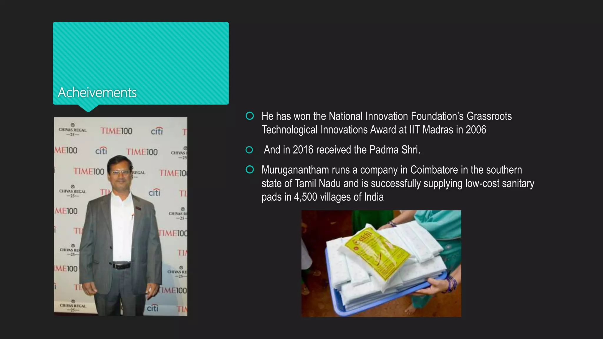 Arunachalam Muruganantham | PPTX