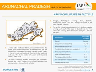 Arunachal Pradesh Sectore Report - October 2016 | PDF