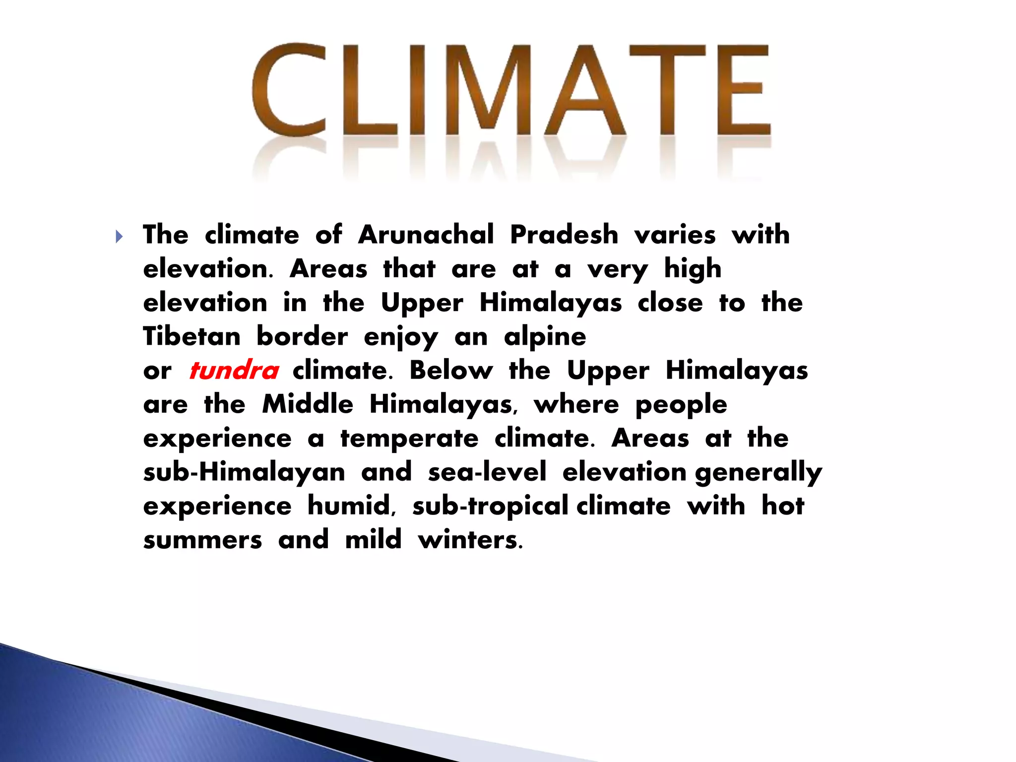 Arunachal pradesh land of rising sun | PPTX