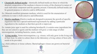 media used in food microbiology | PPTX