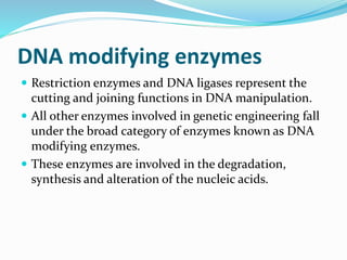 MODIFYING ENZYMES | PPTX