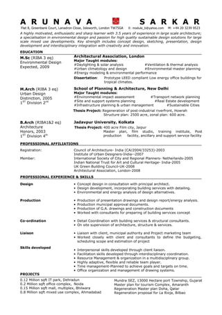 Arunava Sarkar Cv | PDF