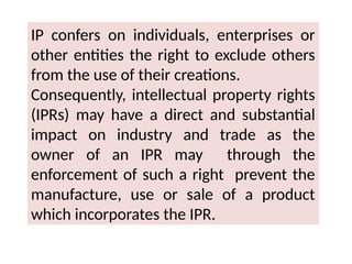 IPR and Human Rights - presentation and notes | PPTX