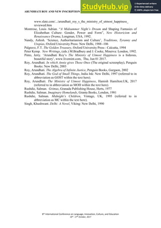 Arundhati Roy And New Inscription On Autumn Leaves | PDF | Fiction | Books and Literature