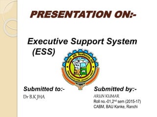 Executive Support System (ESS) | PPTX