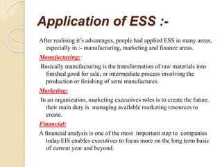 Executive Support System (ESS) | PPTX