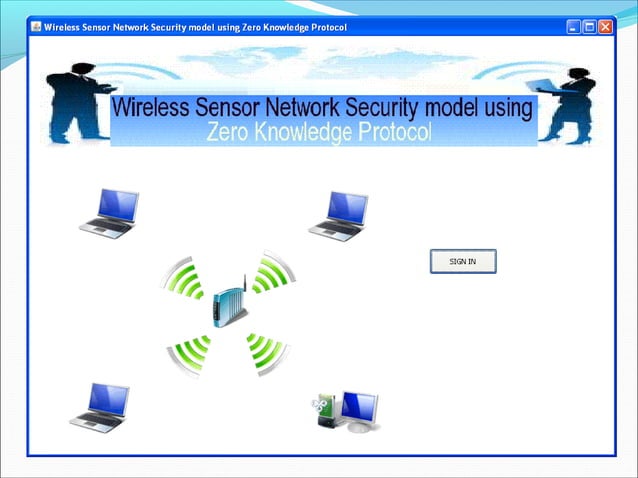 Wireless sensor Network using Zero Knowledge Protocol ppt | PPT
