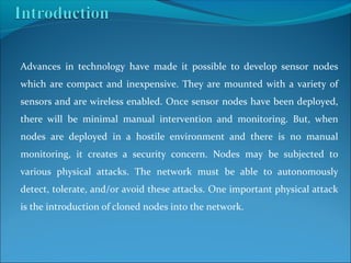 Wireless sensor Network using Zero Knowledge Protocol ppt | PPT