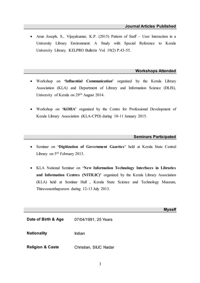 Arun joseph Resume | DOCX | Education