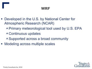 Prognostic Meteorological Models and Their Use in Dispersion Modelling ...