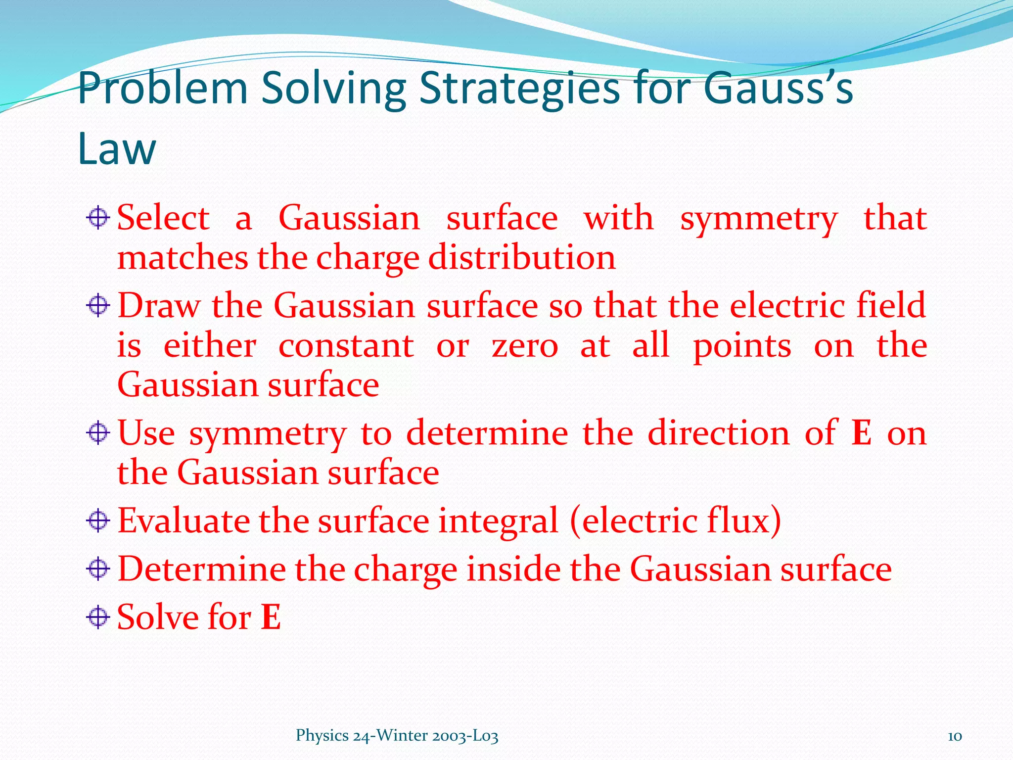 gauss law and application Arun kumar | PPTX