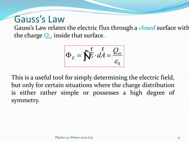 gauss law and application Arun kumar | PPTX | Physics | Science