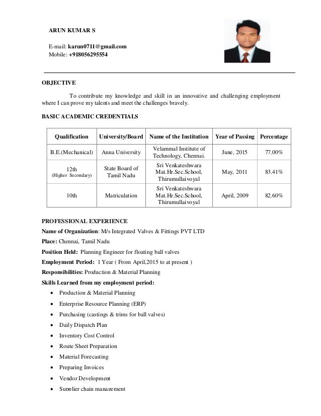 Arun kumar S -- Resume Arun kumar S -- Resume
