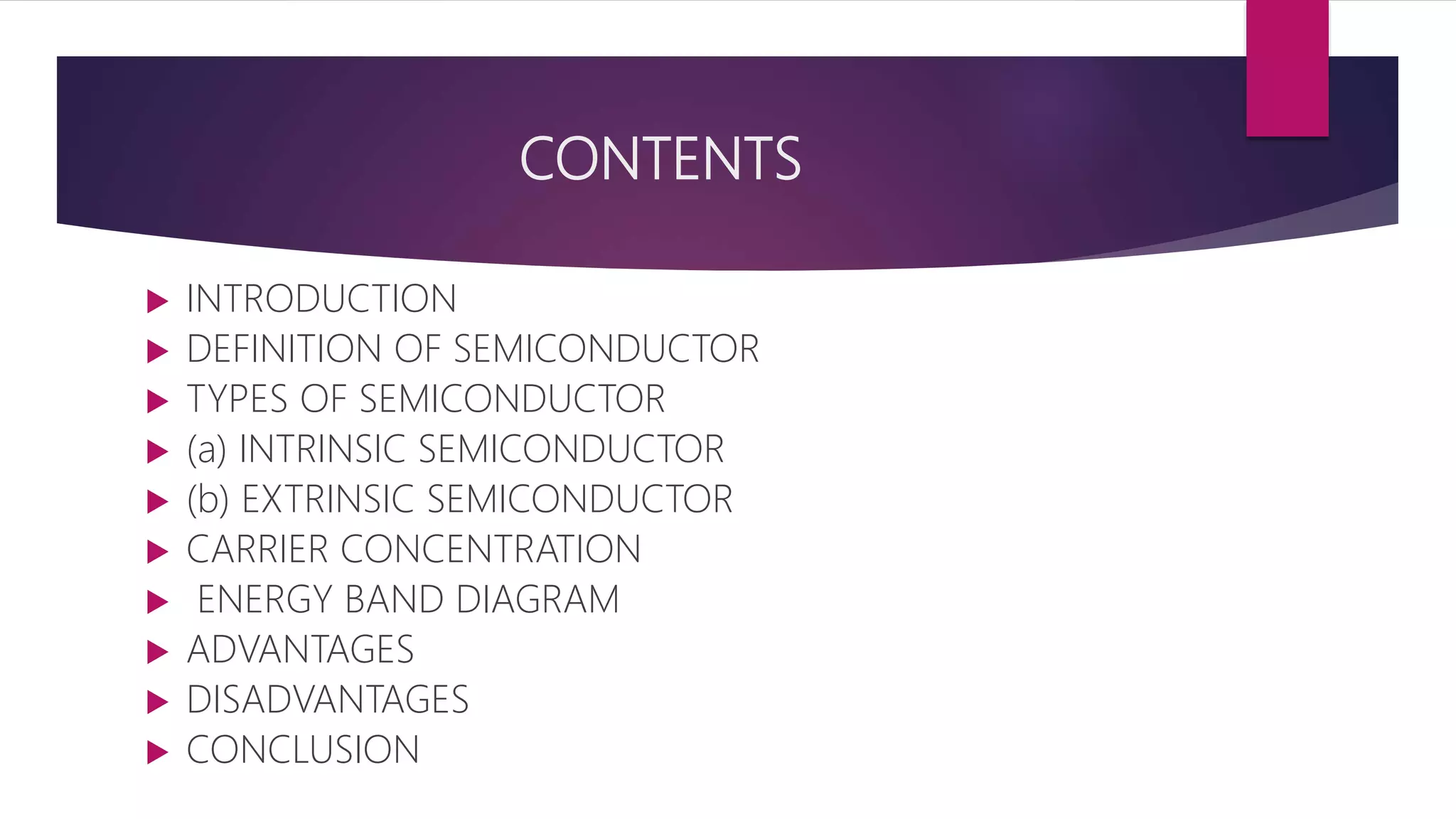 Semiconductor and it's types | PPTX