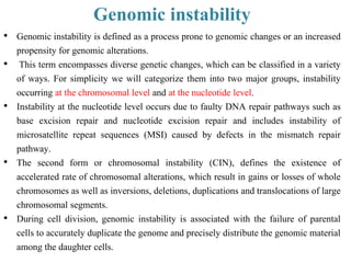 genetic in stability and its role in cancer | PPT