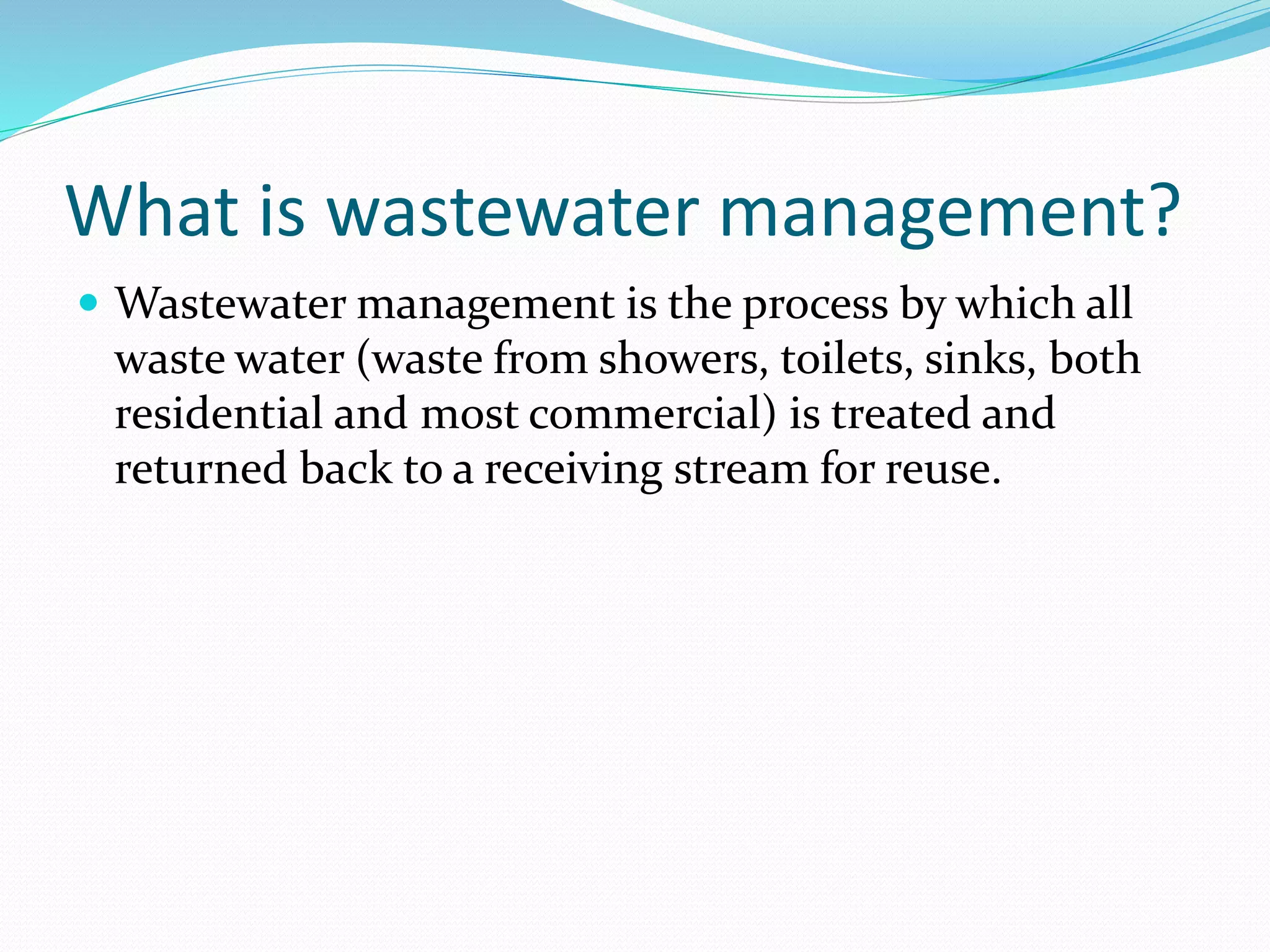 new techniques of wastewater management | PPTX