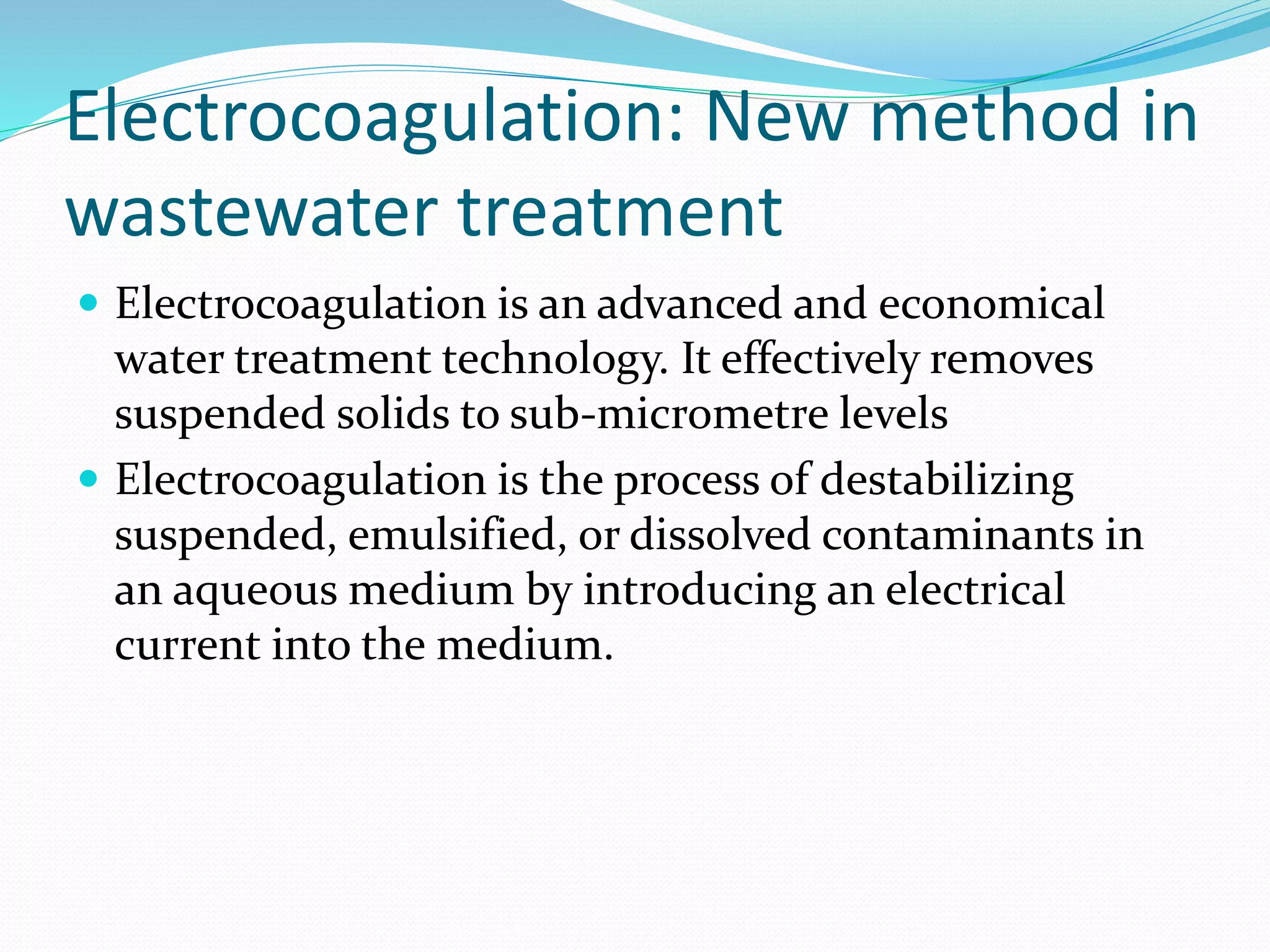 new techniques of wastewater management | PPTX