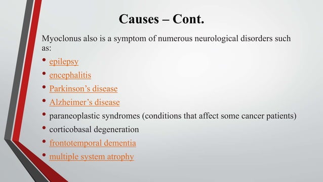 Middle Ear Myoclonus(MEM) | PPTX | Ear, Nose and Throat Conditions ...