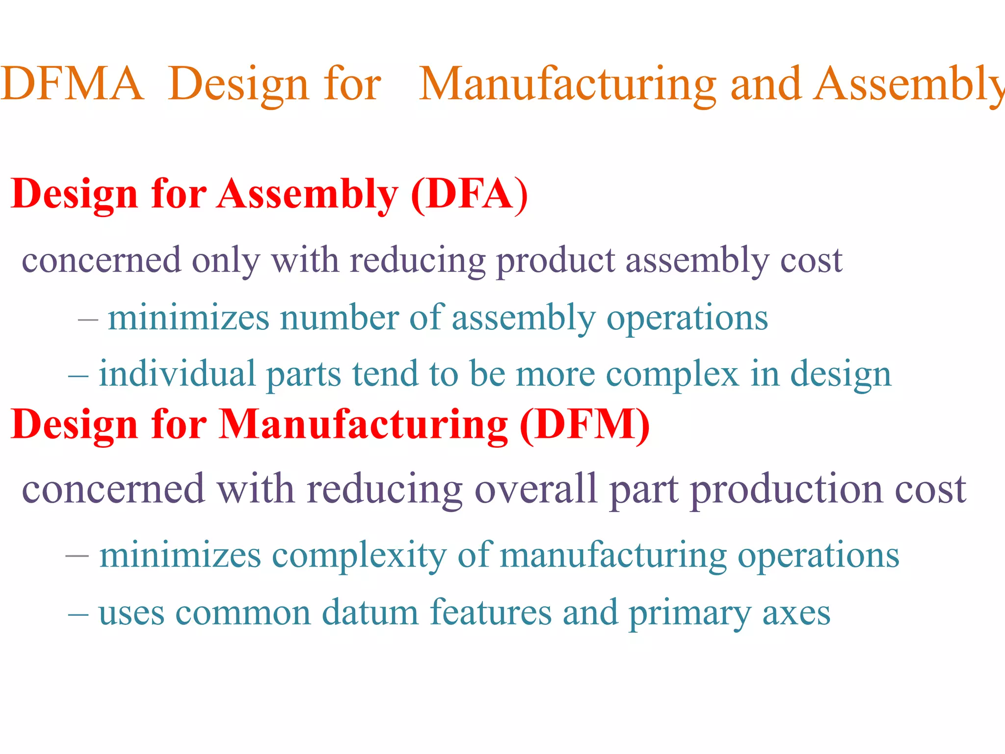 DESIGN FOR ASSEMBLY | PPTX
