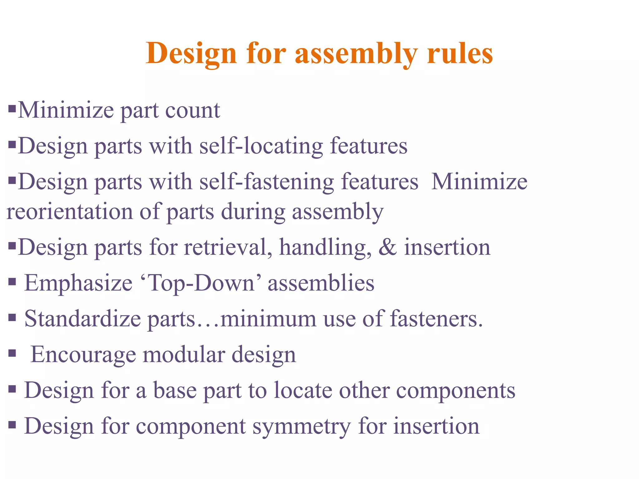 DESIGN FOR ASSEMBLY | PPTX