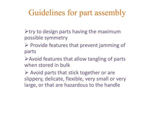 DESIGN FOR ASSEMBLY | PPTX