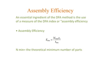 DESIGN FOR ASSEMBLY | PPTX