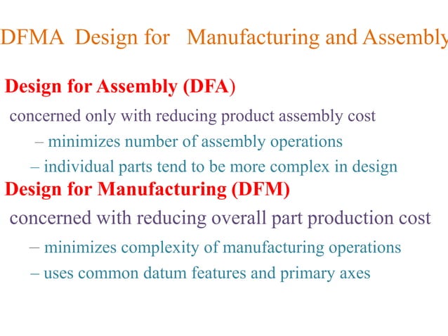 DESIGN FOR ASSEMBLY | PPTX