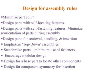 DESIGN FOR ASSEMBLY | PPTX