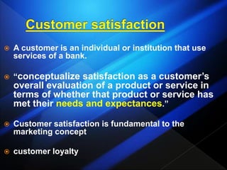 A STUDY ON CUSTOMER SATISFACTION TOWARDS E-BANKING SERVICES-Arunraj V | PPTX