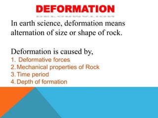 Structural Geology elements | PPTX