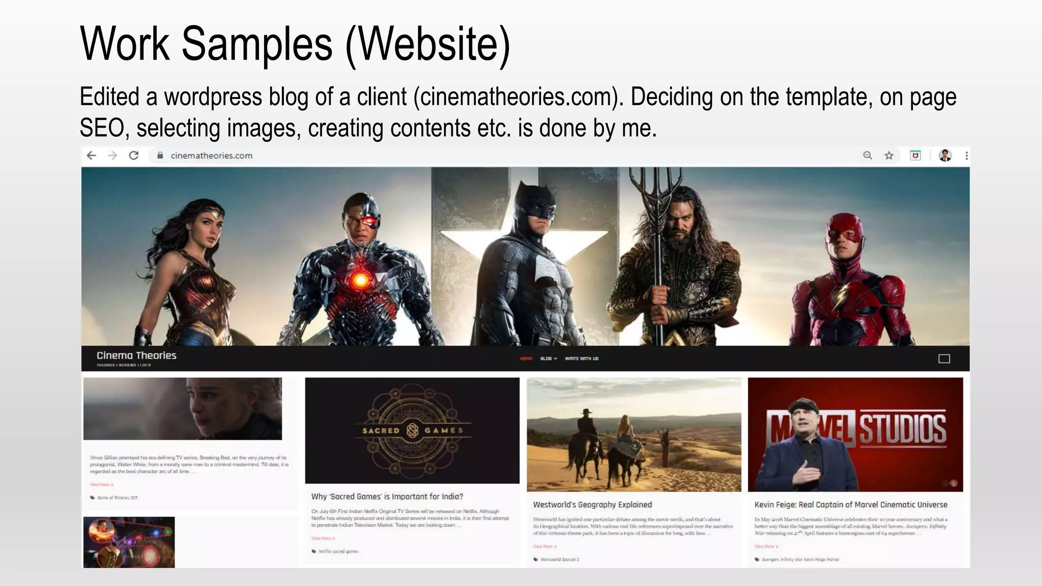 Arun's portfolio | PPT