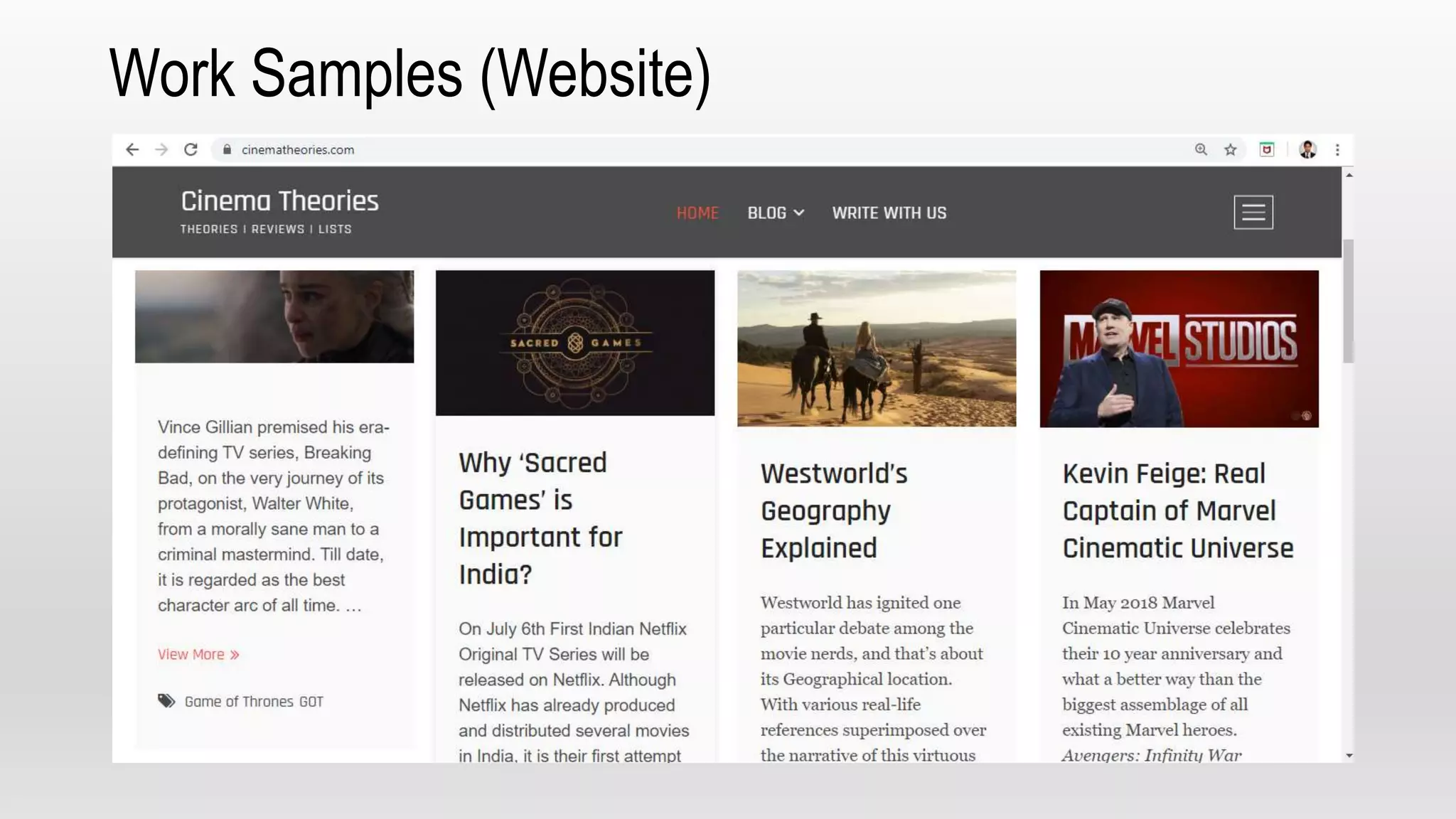 Arun's portfolio | PPT