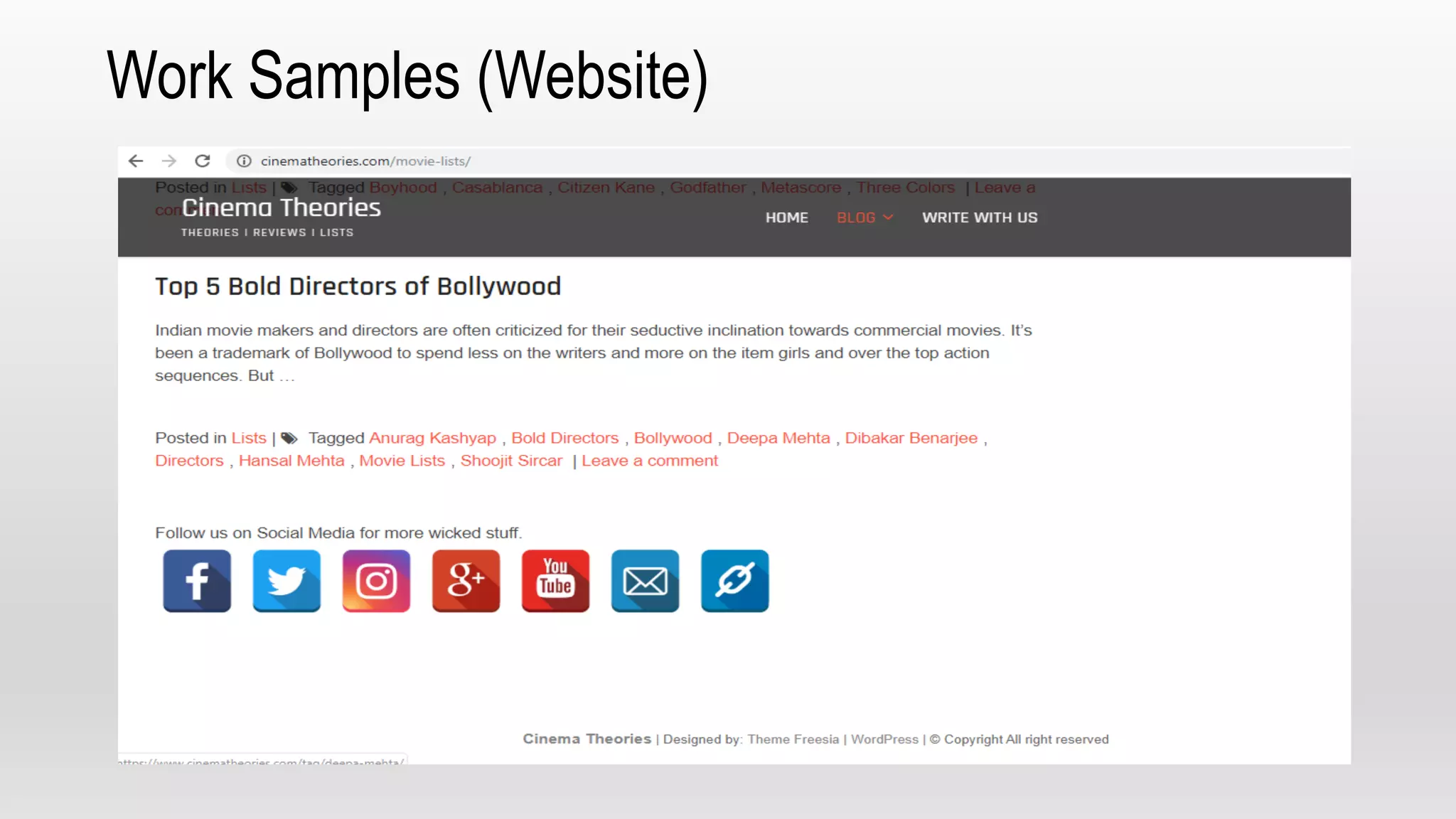 Arun's portfolio | PPT