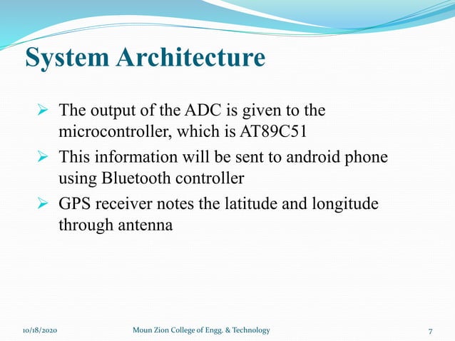 ACCIDENT IDENTIFICATION SYSTEM WITH AUTOMATIC SMS INFORMER | PPTX ...