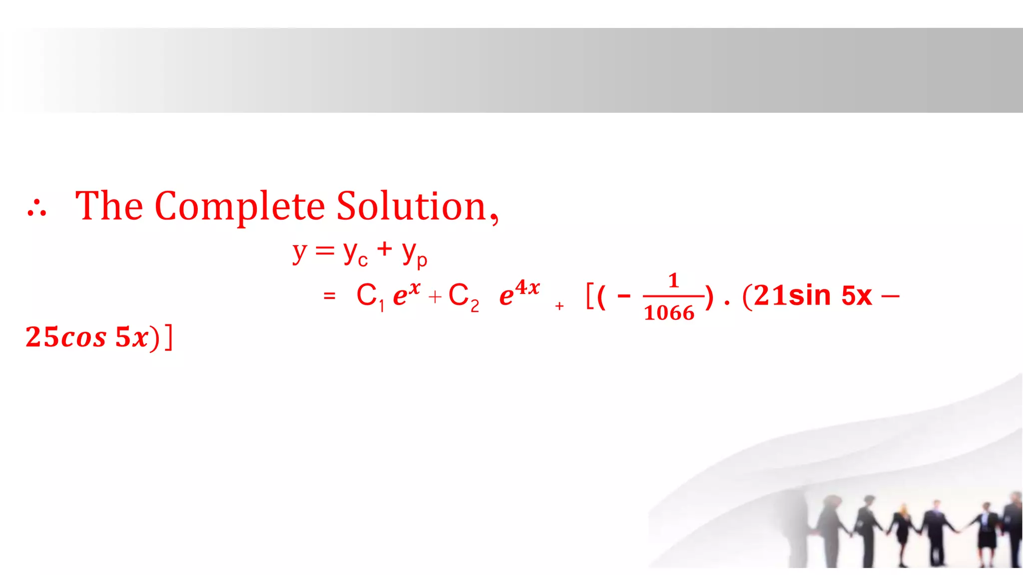 linear differential equation | PPT